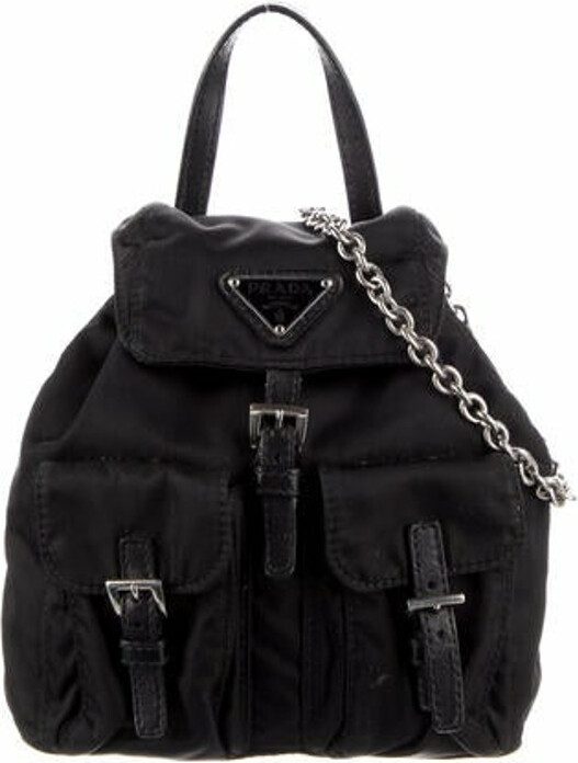 Prada Tessuto Mini Chain Backpack - ShopStyle