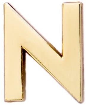 Make Heads Turn Letter N Pin - ShopStyle
