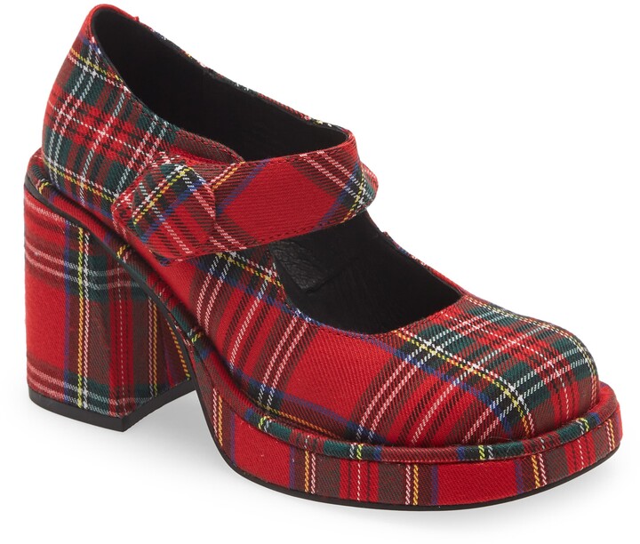 Jeffrey Campbell Umino Plaid Platform Mary Jane Pump - ShopStyle Women ...