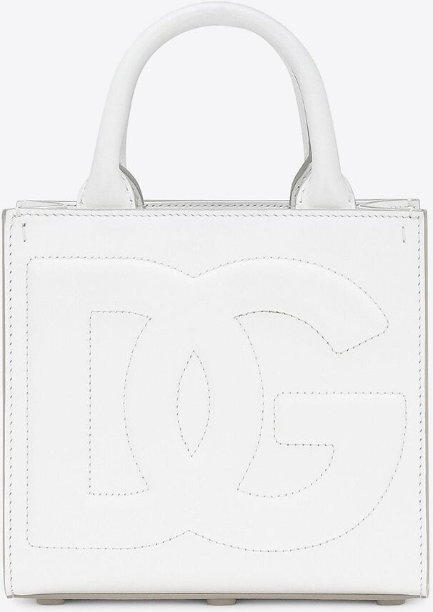Dolce & Gabbana Mini Logo Daily Calf Leather Tote Bag - ShopStyle