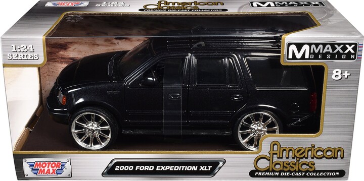 Diecast Model Motormax 2000 Ford Expedition XLT Black Metallic "Maxx ...