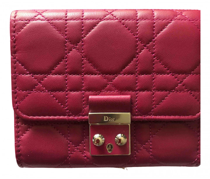 Christian Dior Miss Pink Leather Wallets - ShopStyle