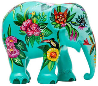 Elephant Parade - Elephant Parade Tropical Floral 15cm Limited Edition ...