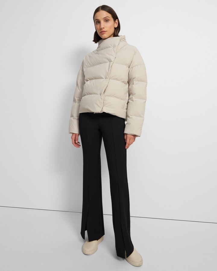 Theory Offset Puffer Jacket in Paper Nylon - ShopStyle