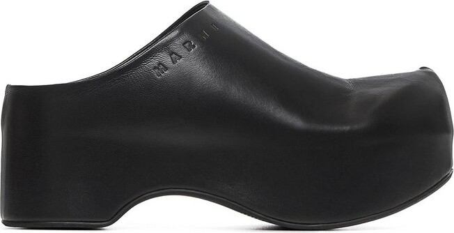Marni Logo-Embossed Slip-On Clogs - ShopStyle