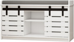 Gracie Oaks Modern Shoe Storage Bench, 2-Tier Entryway Bench with 2 ...