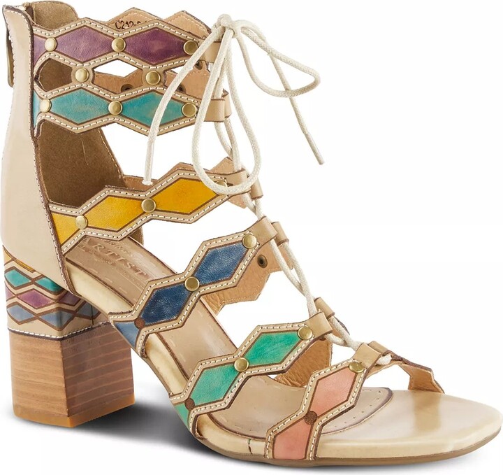 L'Artiste by Spring Step Artdeco Platform Sandal - ShopStyle
