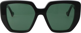 Gucci Zebra-print cat-eye sunglasses - ShopStyle