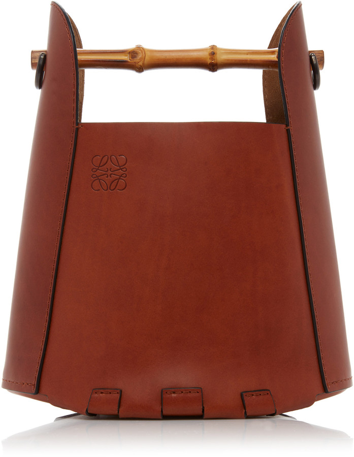 Loewe Bamboo Leather Bucket Bag - ShopStyle