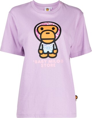 *BABY MILO® STORE BY *A BATHING APE® logo-print cotton T-shirt - ShopStyle