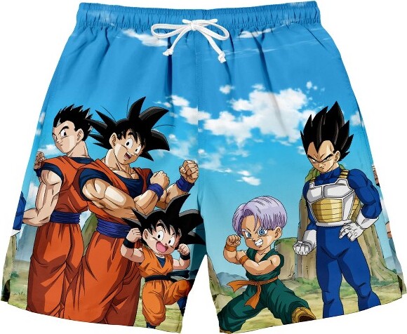Dragon Ball Z Dragon Ball Super Group Pose Landscape Men's Lounge ...