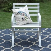 Outdoor Single Seat Steel Patio Chair - White - Captiva Designs - ShopStyle