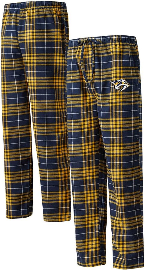 Men's Concepts Sport Navy, Gold Nashville Predators Concord Flannel ...