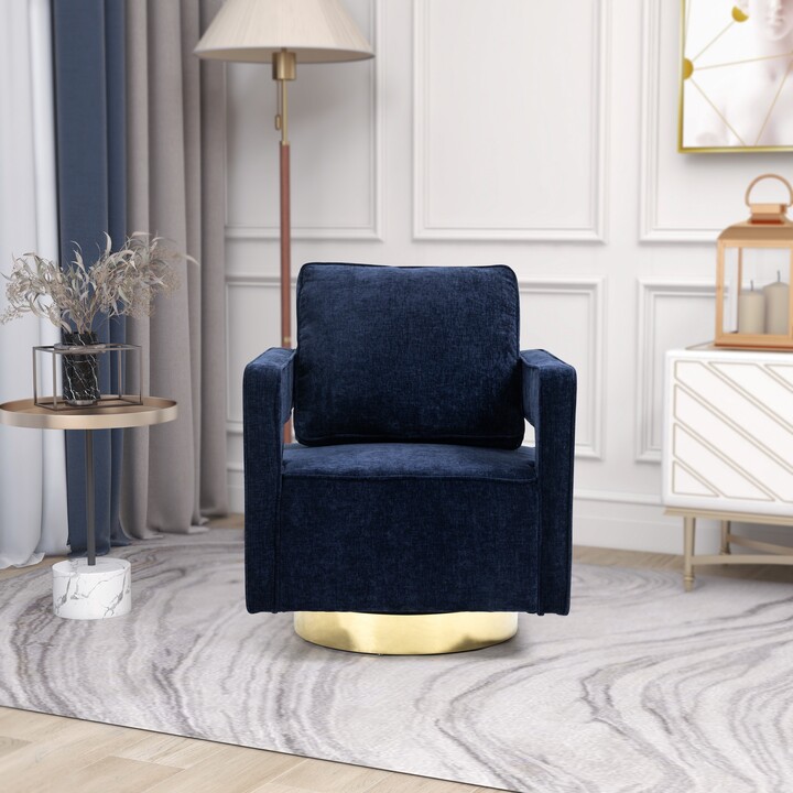 RASOO Swivel Accent Open Back Chair Modern Sofa Chair Club Chair ...