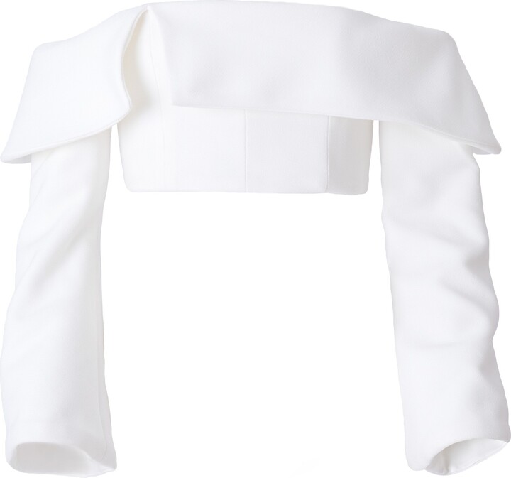 JAFRIE BY R - Structured Crepe Crop Top - ShopStyle