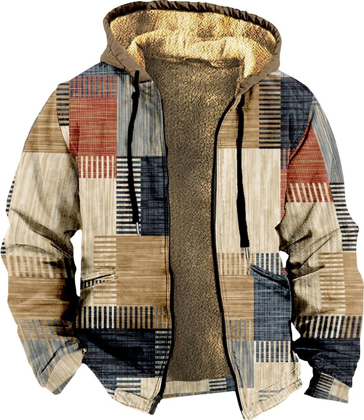 Generic Flannel Jacket for Men Men Winter Coats Long Jacket for Men Men ...