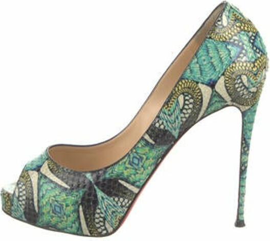 Christian Louboutin Python Animal Print Pumps - ShopStyle