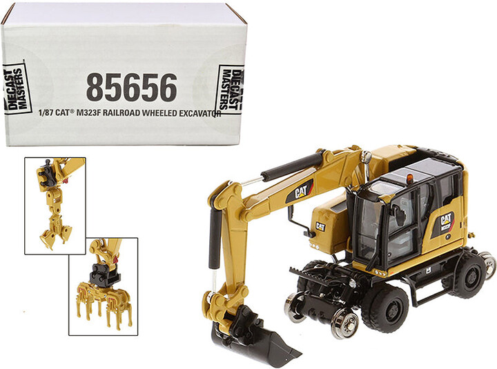 CAT Caterpillar M323F Railroad Wheeled Excavator with 3 Accessories ...