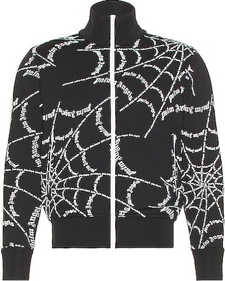 Palm Angels Spider Web Classic Track Jacket in Black - ShopStyle