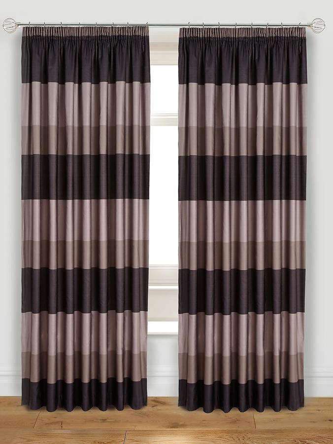 Mayfair Stripe Lined Jacquard 3 inch Curtains - ShopStyle Home