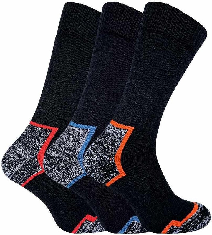 Sock Snob 3 Pairs Heavy Duty Cotton Cushioned Work Boot Socks - ShopStyle