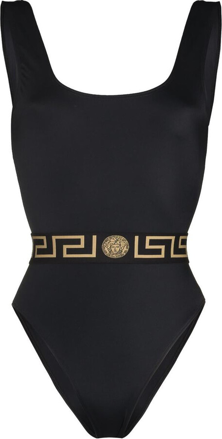 Versace Greca-print swimsuit - ShopStyle