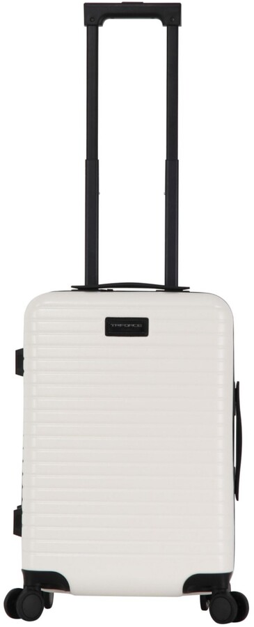 Triforce Luggage Triforce Milan 22" Carry On Satin Finish Leather Trim ...