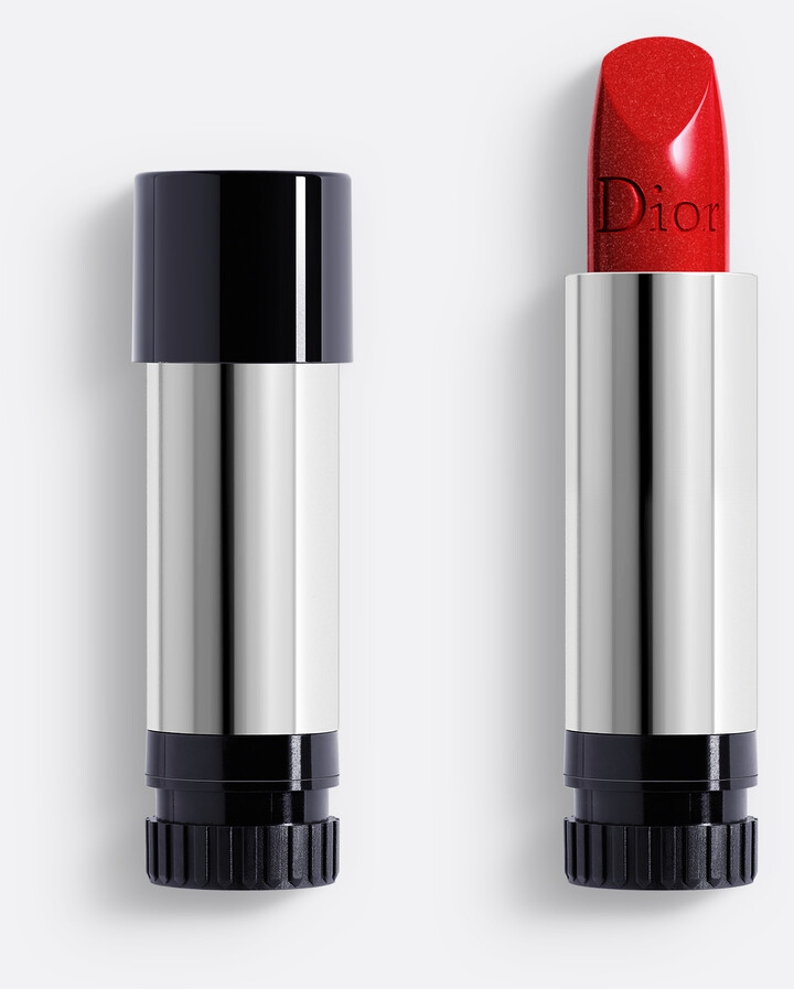 Christian Dior Rouge Lipstick - Refill 999 Metallic Finish - ShopStyle