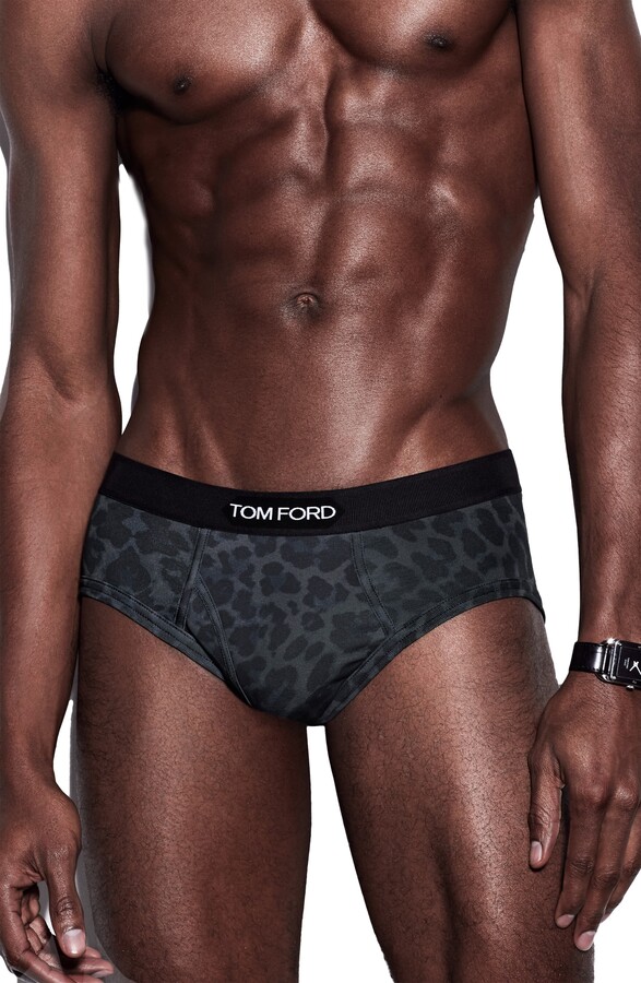 Tom Ford Leopard Print Briefs Shopstyle