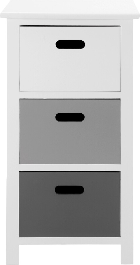 LIVIVO 'Nina' Drawer Wooden Storage Cabinet Unit - Made from Paulownia ...