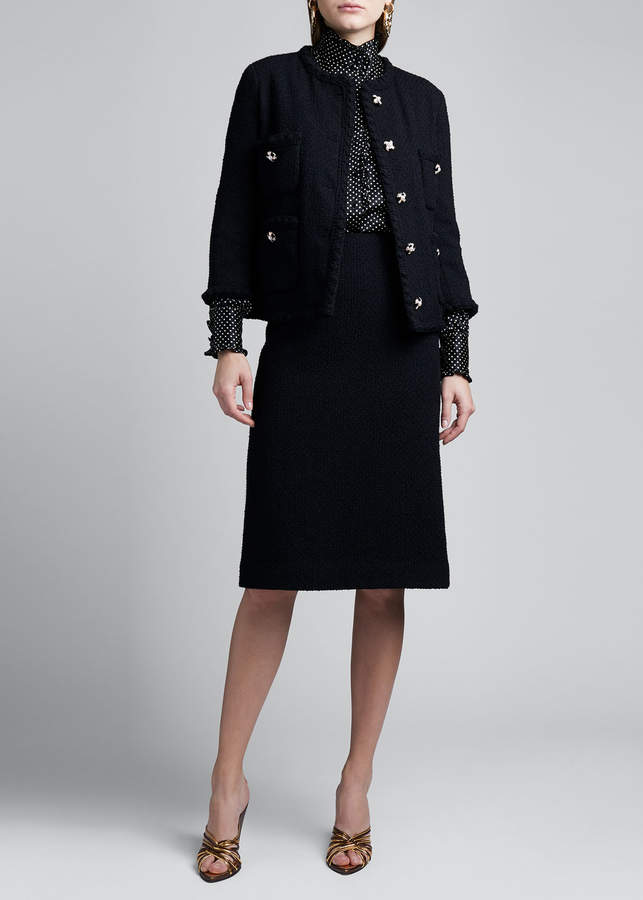 Marc Jacobs Runway) Tweed Crochet Jacket - ShopStyle