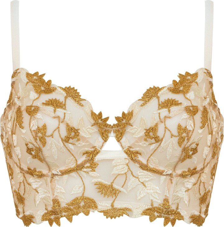Studio Pia Soraya Longline Bra In Ivory - ShopStyle