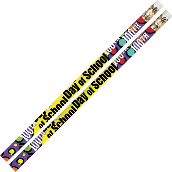 Musgrave Pencil Company 100th Day Of School Motivational Pencils, Pack ...