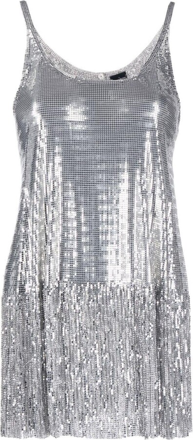 Paco Rabanne Sequin-Design Metallic Top - ShopStyle
