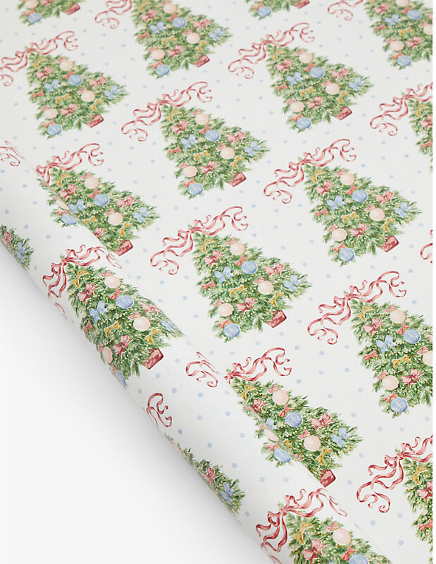 Selfridges Edit Roll Wrap Trees paper Christmas wrapping paper 3m - ShopStyle