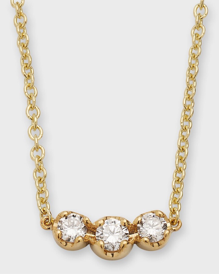 Jennifer Meyer Triple Illusion-Set Necklace - ShopStyle