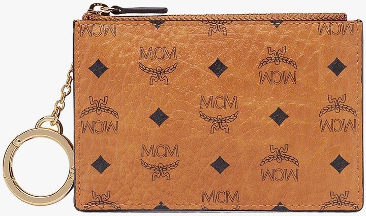 MCM Key Pouch in Visetos Original - ShopStyle Wallets