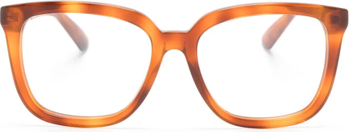 Gucci Eyewear Tortoiseshell Square-Frame Glasses - ShopStyle Eyeglasses
