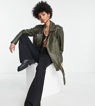 ASOS Women's Leather & Faux Leather Jackets | Shop the world’s largest ...
