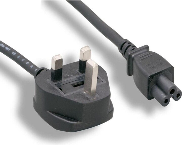 Monoprice Power Cord - 6 Feet - Black | BS 1363 (UK) to IEC 60320 C5 ...