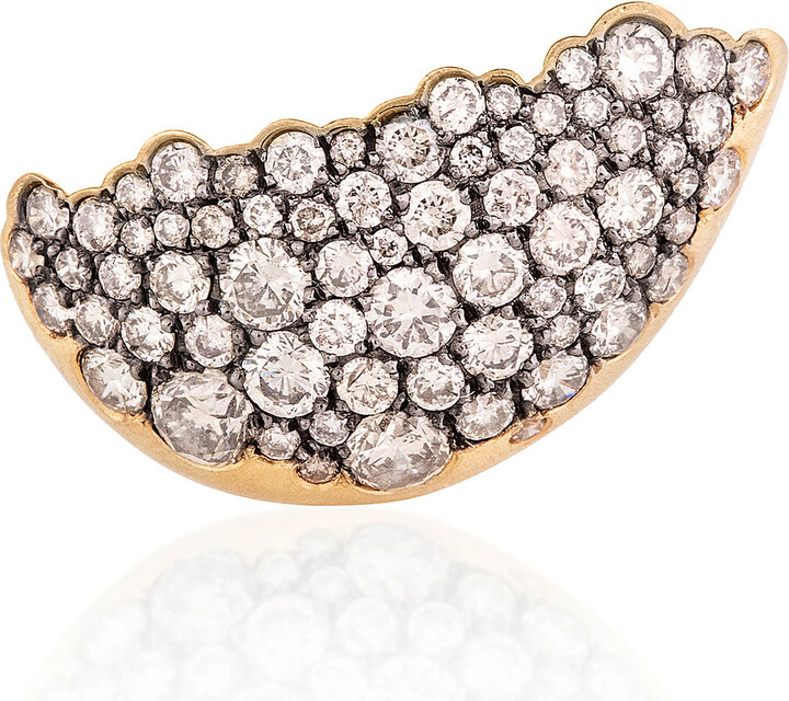 Nada Ghazal Fuse 18K Yellow Gold Diamond Single Earring - ShopStyle