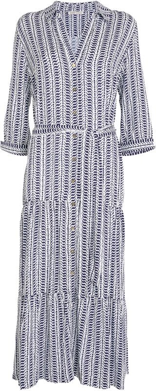 Heidi Klein Indigo Urchin Maxi Shirt Dress - ShopStyle