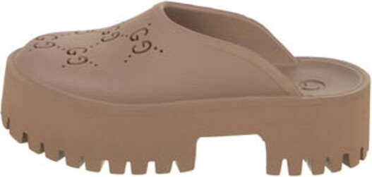 Gucci GG Logo Rubber Mules - ShopStyle