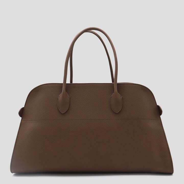 The Row Dark Olive Ew Margaux Top Handle Bag - ShopStyle