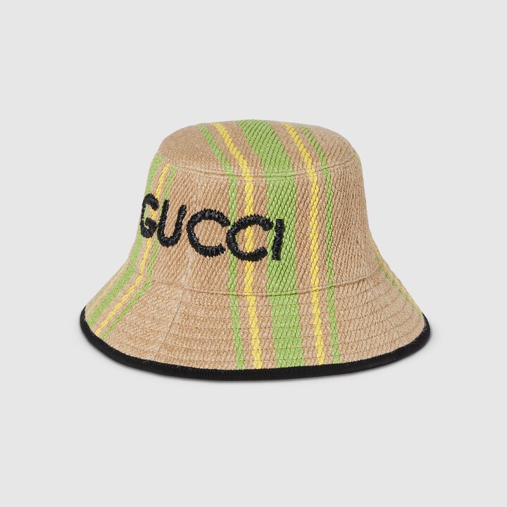 Gucci Juta bucket hat - ShopStyle