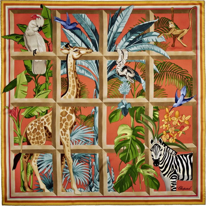 Chopard Silk Animal World Scarf - ShopStyle Scarves & Wraps