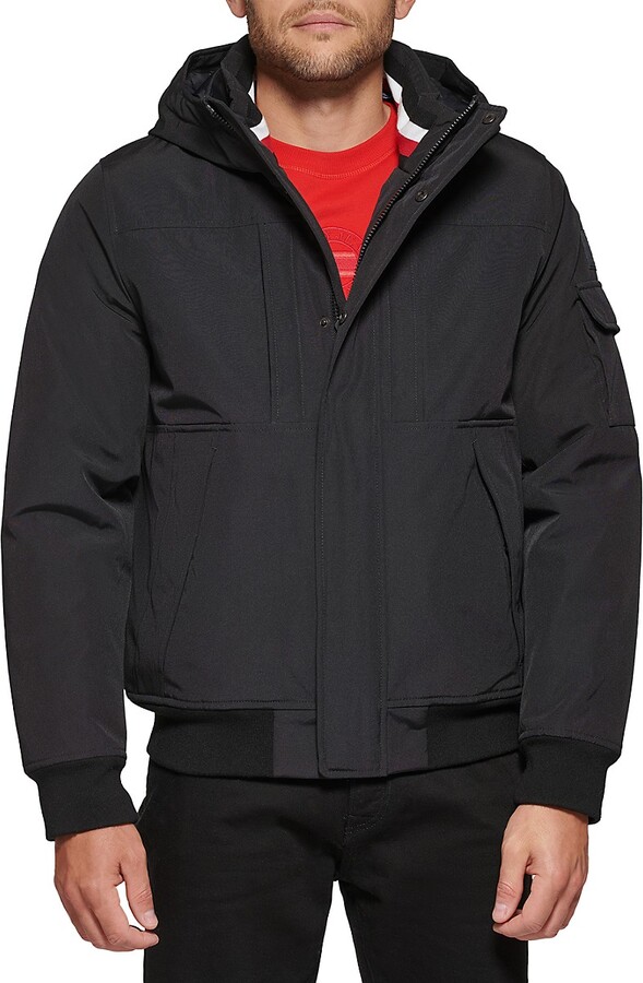 Tommy Hilfiger Hooded Bomber Jacket - ShopStyle