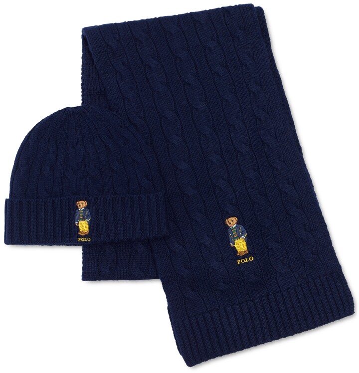 Polo Ralph Lauren Men's Classic Cable Bear Gift Set - ShopStyle Hats