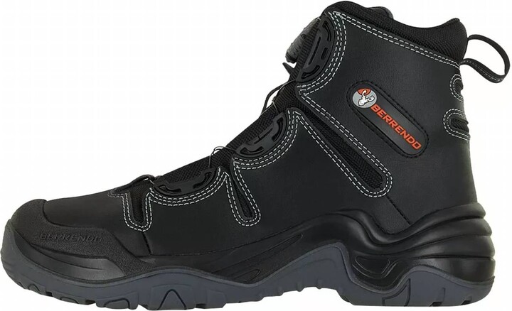 Berrendo Steel Toe Work Boots 6" In Black - ShopStyle