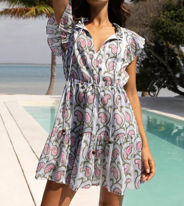 Oliphant Cinched Flirty Short In Goa Green - ShopStyle Day Dresses